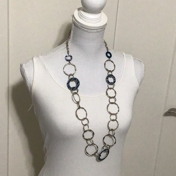 Erica Lyons | Jewelry | Antiqued Silver Tone Blues Circle Erica Lyons ...